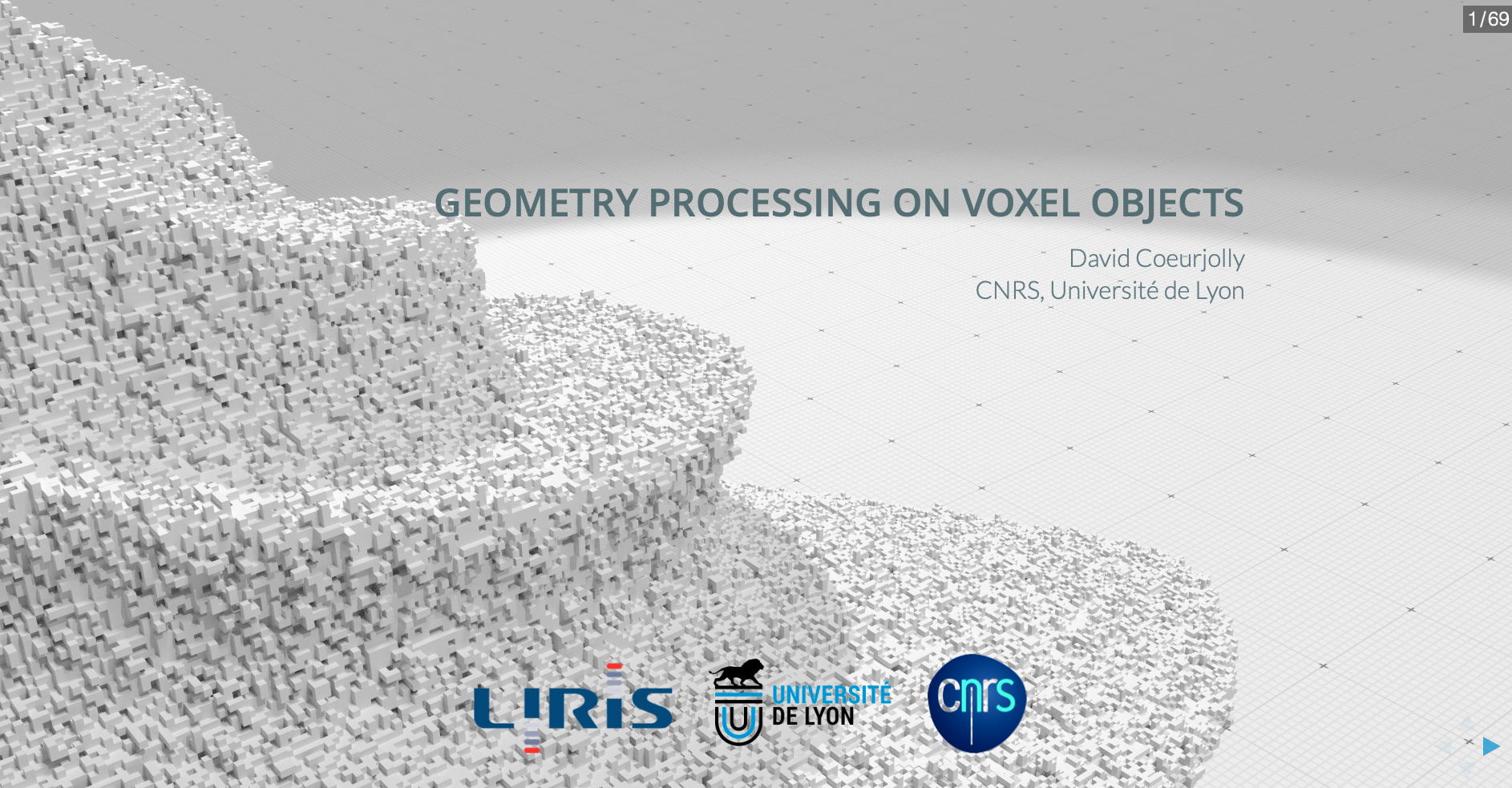 Geometry Processing on Voxel Data | David Coeurjolly
